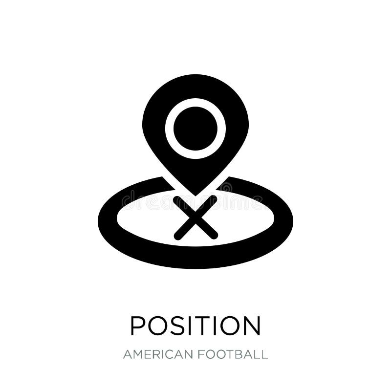 Position Icon in Trendy Design Style. Position Icon Isolated on White ...