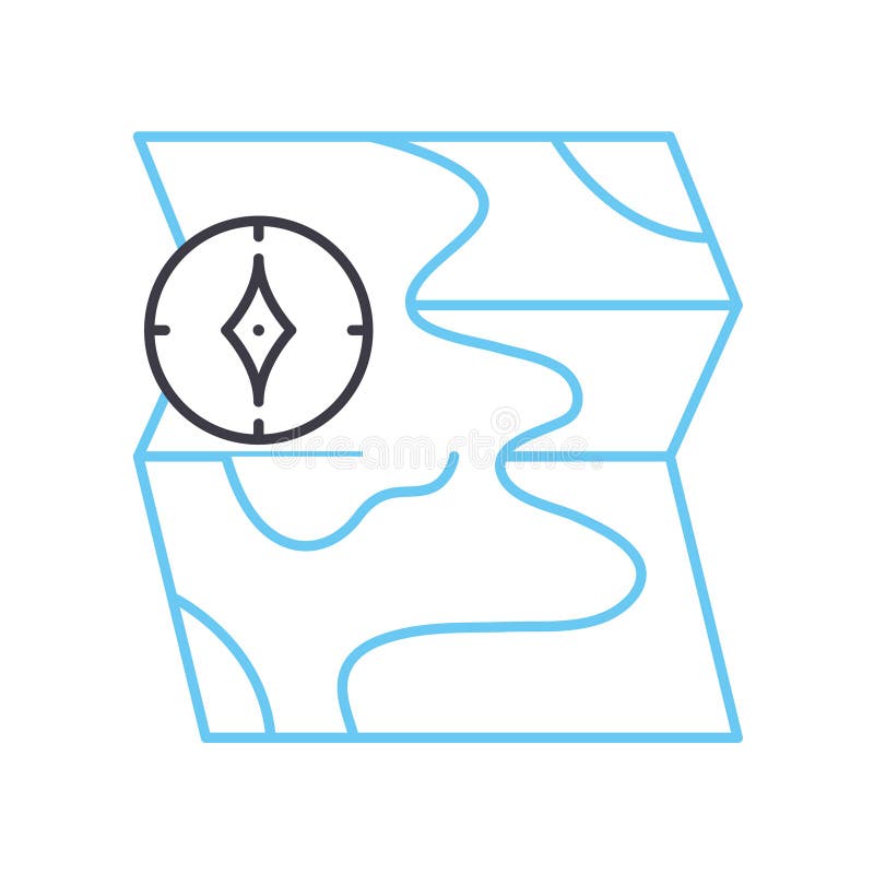 Position Line Icon, Outline Symbol, Vector Illustration, Concept Sign ...