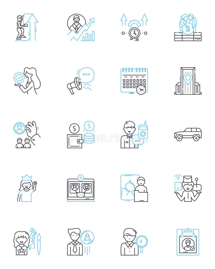 Leadership and Management Vector Line Icons Set. Leadership, Management ...