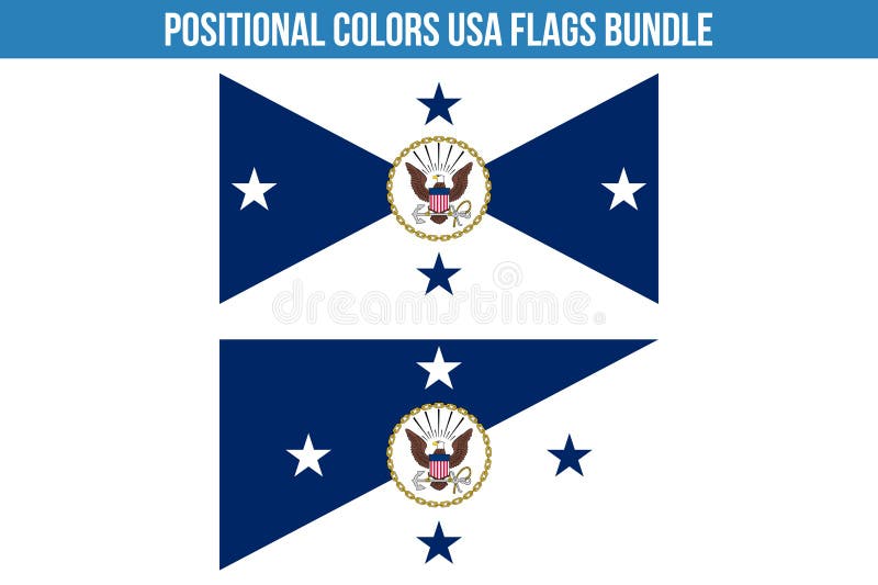Positional Colors USA Flags Bundle Vector Illustration Premium Quality ...