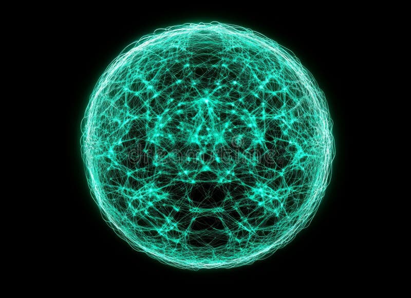 Positioned at the Core of a High-tech Digital Passage, a Glowing ...