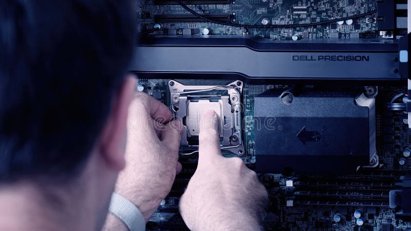 Positioning Intel Xeon Processor Securely Editorial Stock Photo - Image ...