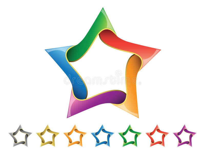 Positionnement Brillant De Graphisme D'étoile Illustration de Vecteur ...