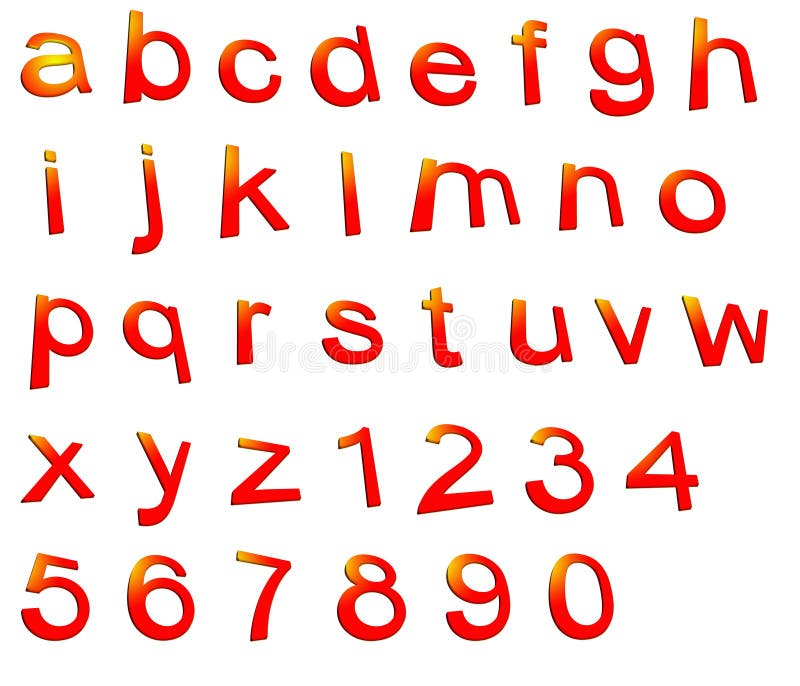 Positionnement d'alphabet illustration stock. Illustration du ...