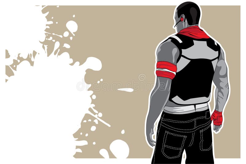 Positionnement de Gangsta. illustration de vecteur. Illustration du ...