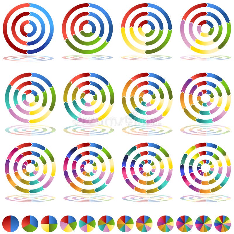 Positionnement De Graphisme De Cible De Diagramme De Roue De Flèche ...