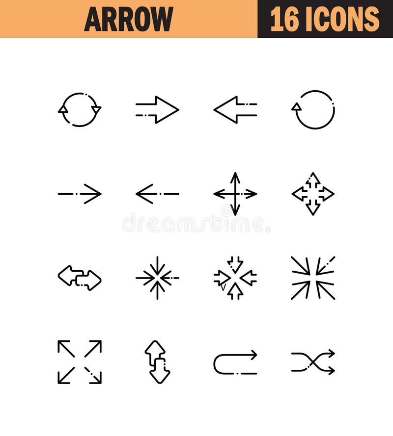 Positionnement De Graphisme De Flèche Illustration de Vecteur ...