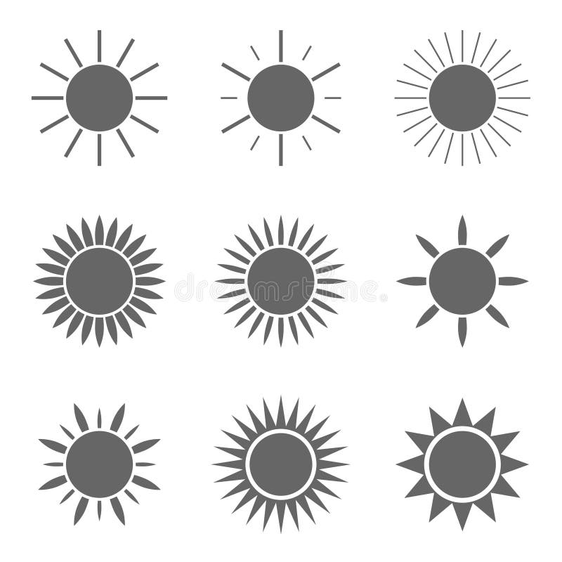 Positionnement De Graphisme De Sun Illustration de Vecteur ...