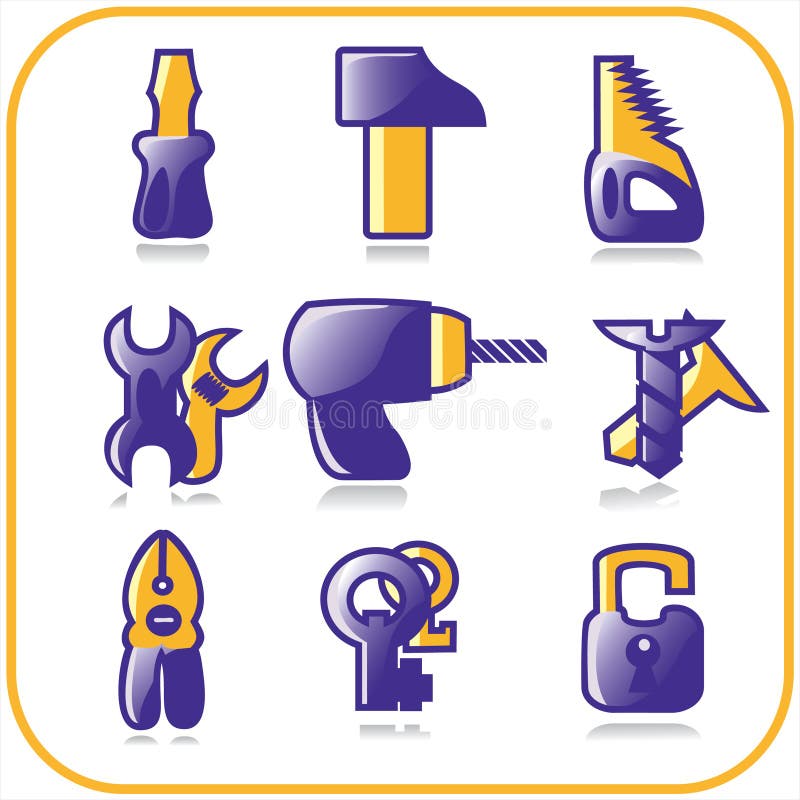 Positionnement De Graphisme. Outils Illustration de Vecteur ...