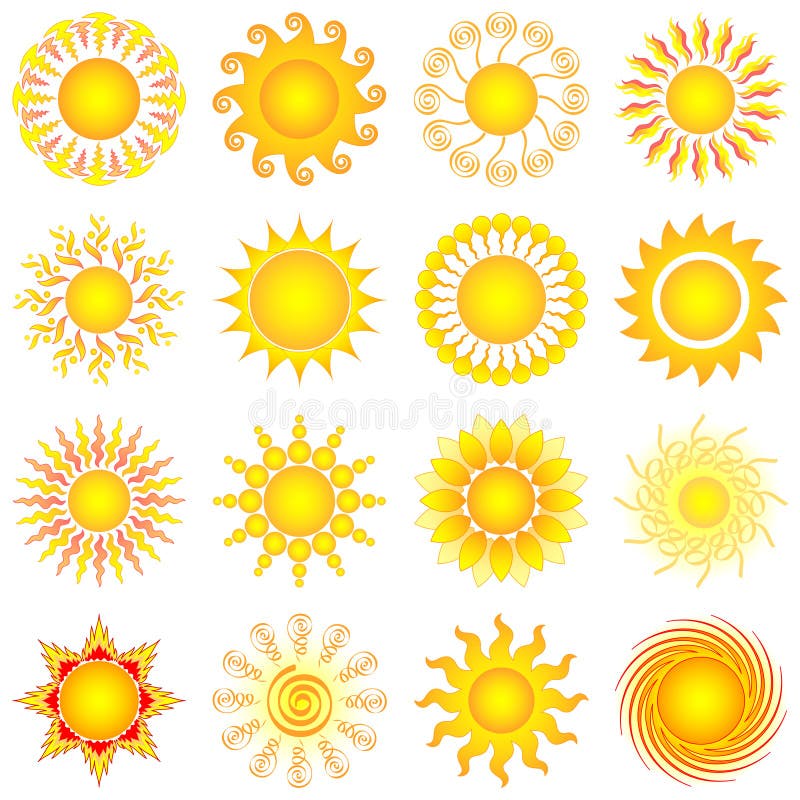 Laissez Lui Briller/positionnement De Graphisme Soleil De Vecteur ...