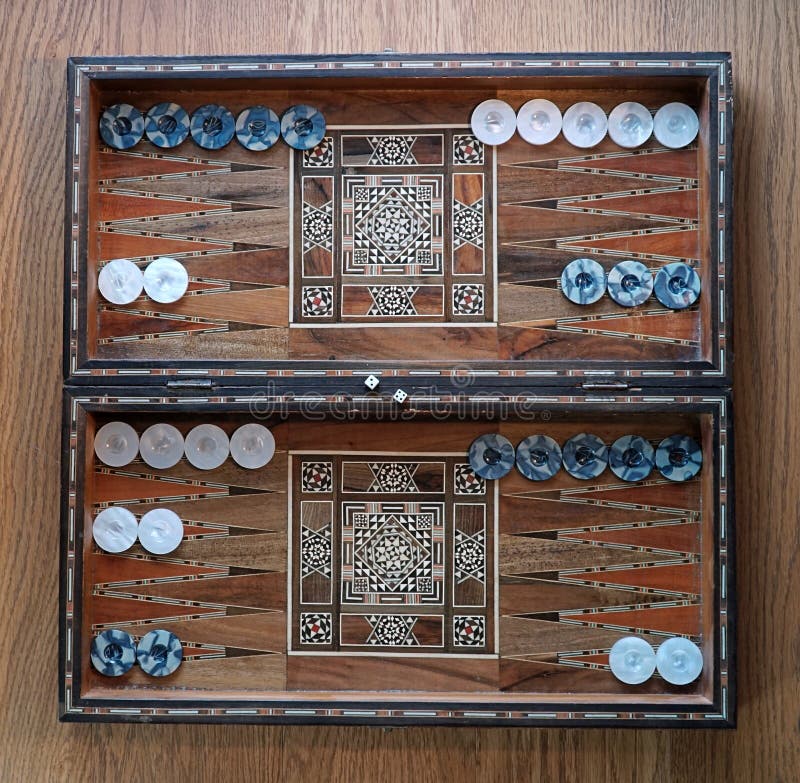 Backgammon Basic Point for Dices 4-2 (Whites) Stock Image - Image of ...