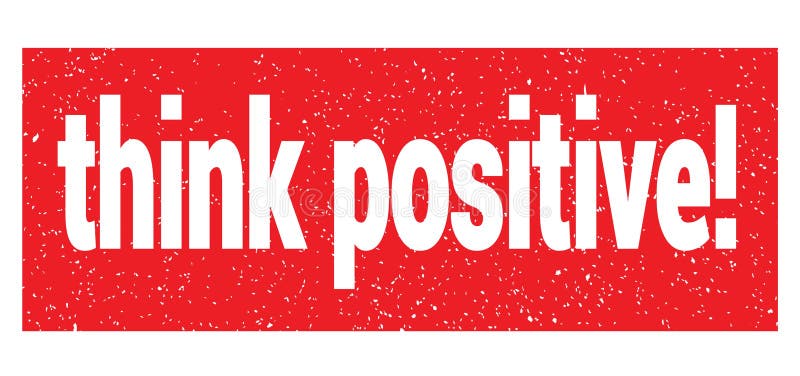 Positiv! Text Auf Rotem Stempelzeichen Stock Abbildung - Illustration ...