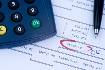 Positive account stock image. Image of financial, calculator - 7051281