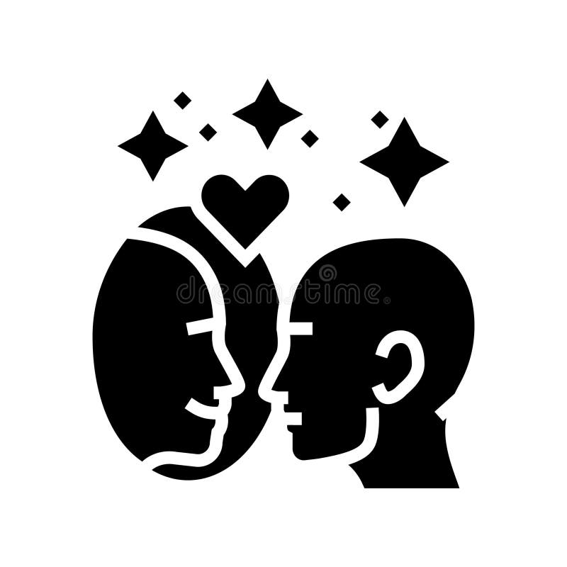 Positive Affirmations Motivation Glyph Icon Vector Illustration Stock ...