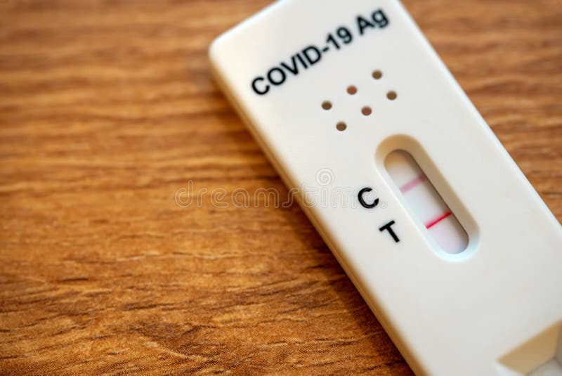 Positive Antigen Rapid Test Stock Image - Image of diagnosis ...