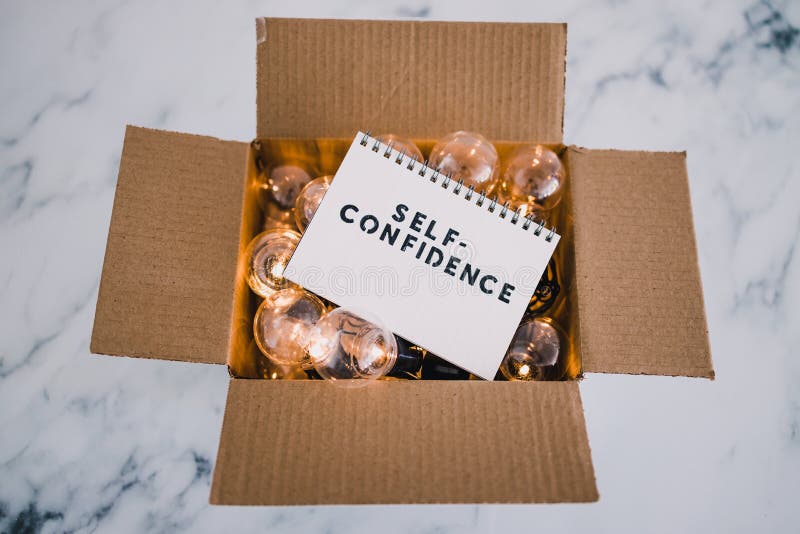 Positive Attitude Concept, Self--confidence Text on Notepad Surrounded ...