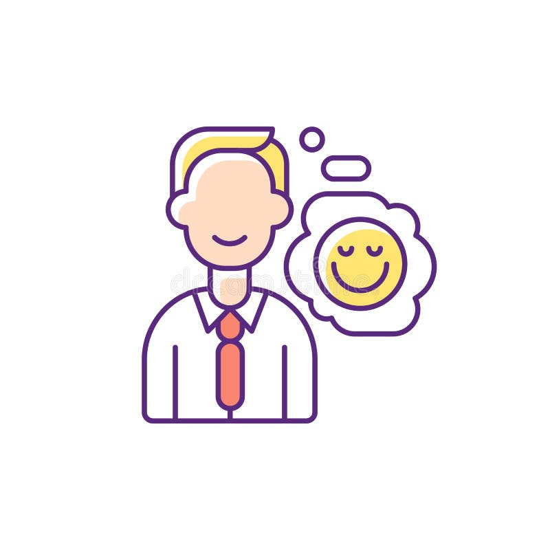 Positive Attitude RGB Color Icon Stock Illustration - Illustration of ... Positive Attitude RGB Color Icon Stock Illustration - Illustration of ...