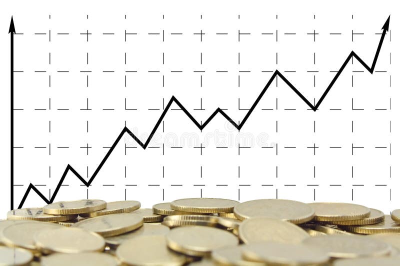 Profit graph stock illustration. Illustration of banking - 11396046