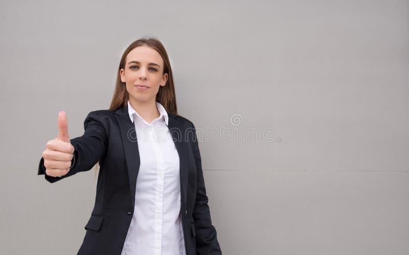 Positive business woman stock image. Image of executive - 38428125