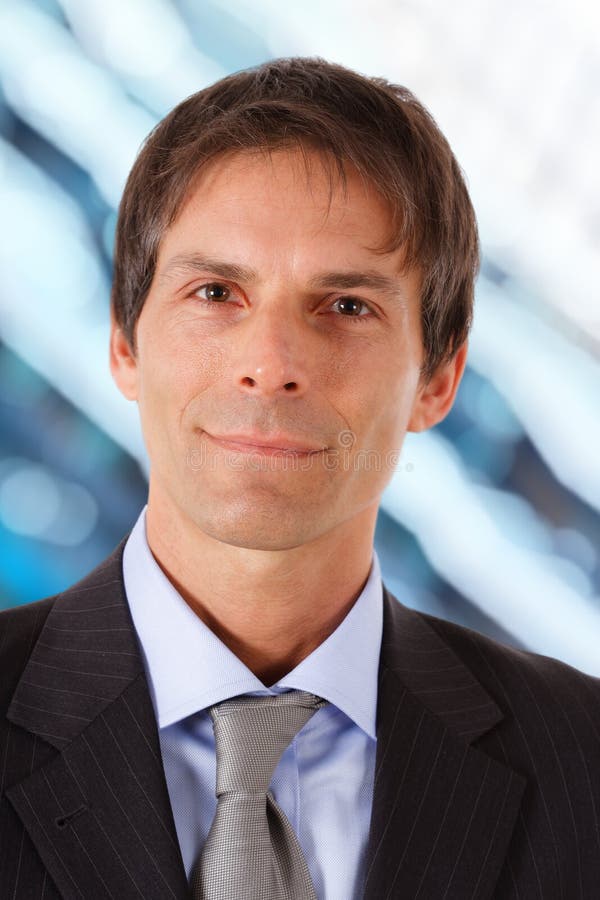 Positive Businessman Portrait Stock Image - Image of portrait, modern ...