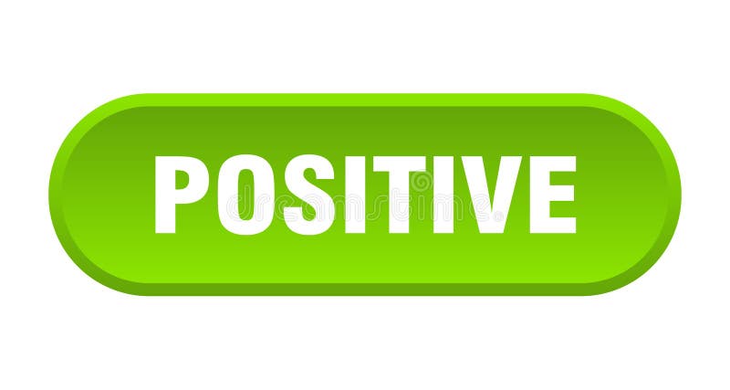 Positive button stock vector. Illustration of flat, stamp - 158484447