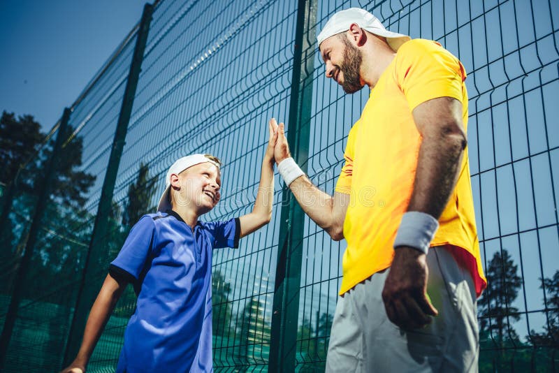 Coach High Five Child Stock Photos - Free & Royalty-Free Stock Photos ...