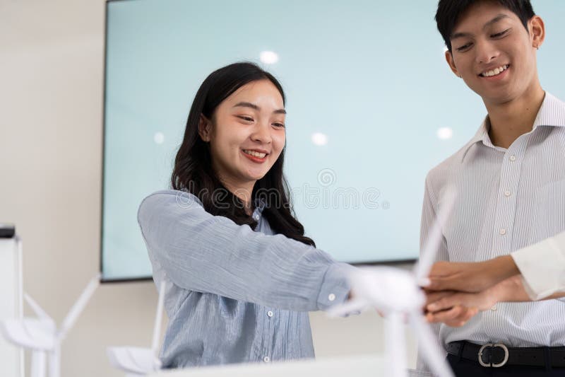 Positive Collaboration and Sustainability. Colleagues Exchanging ...