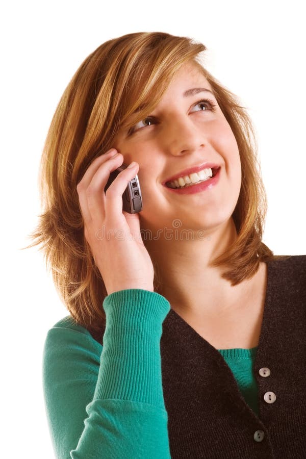 Positive communication stock image. Image of phone, girl - 6259211