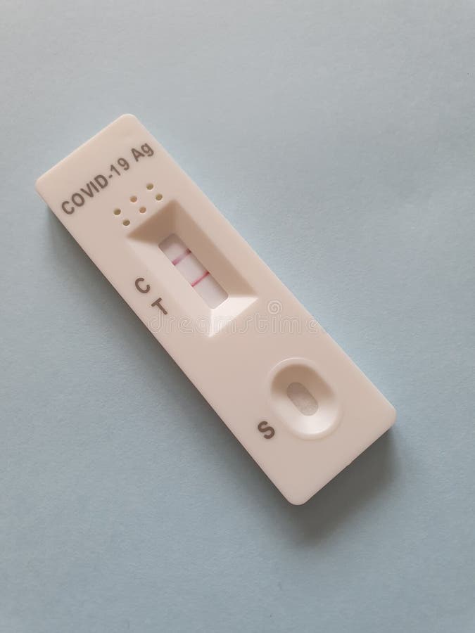 Positive Coronavirus Strip Test Stock Image - Image of epidemic ...