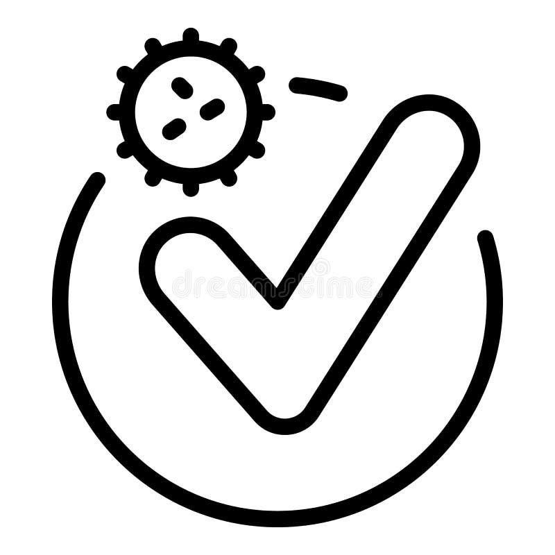 Positive Covid Test Icon, Outline Style Stock Vector - Illustration of ...