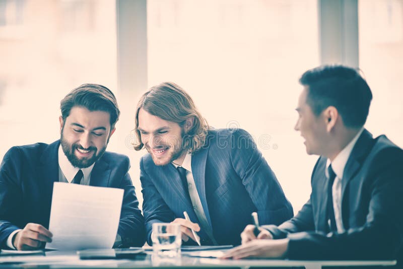 Positive discussion stock image. Image of male, information - 57053065