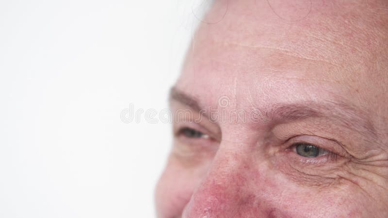 Positive Elder Man Visual View Vivid Expression Stock Footage - Video ...