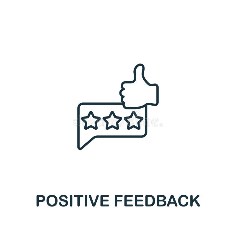 Positive Feedback Icon. Monochrome Simple Customer Relationship Icon ...
