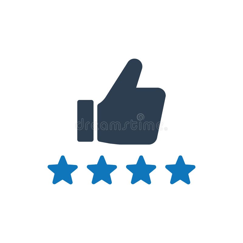 Positive Feedback Icon stock vector. Illustration of review - 128917554