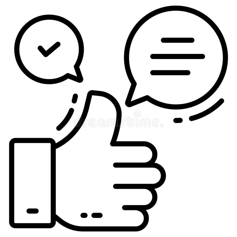Positive Feedback Icon, Survey and Feedback, Modern Vector Illustration ...