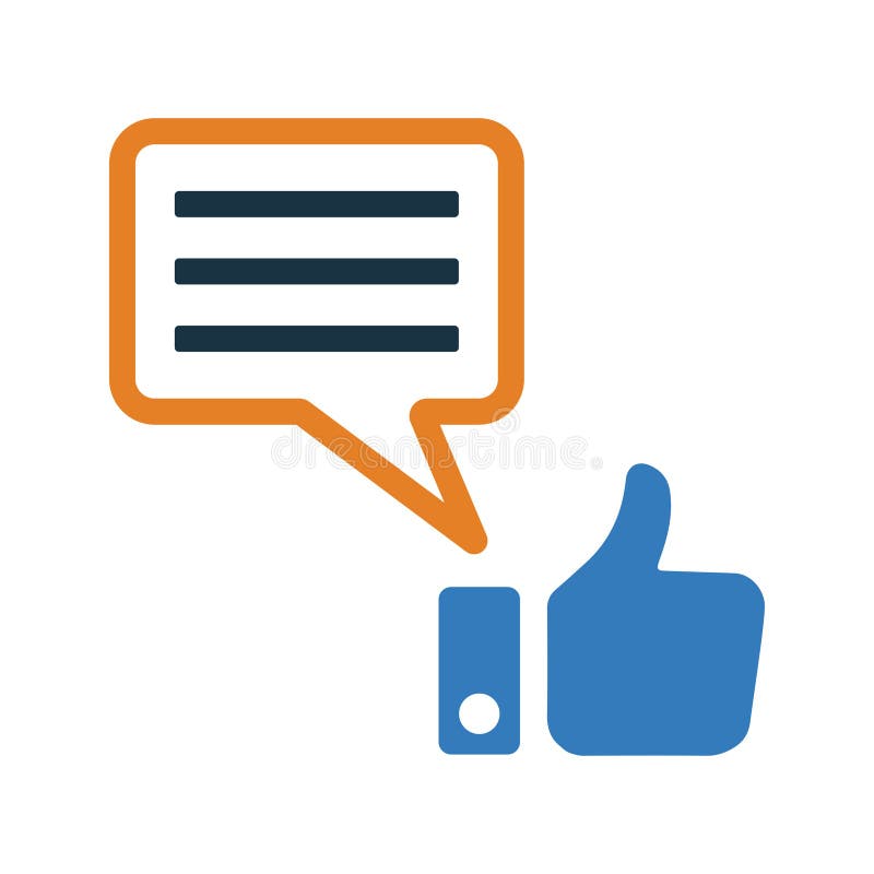 Positive Feedback icon stock illustration. Illustration of like - 269756847