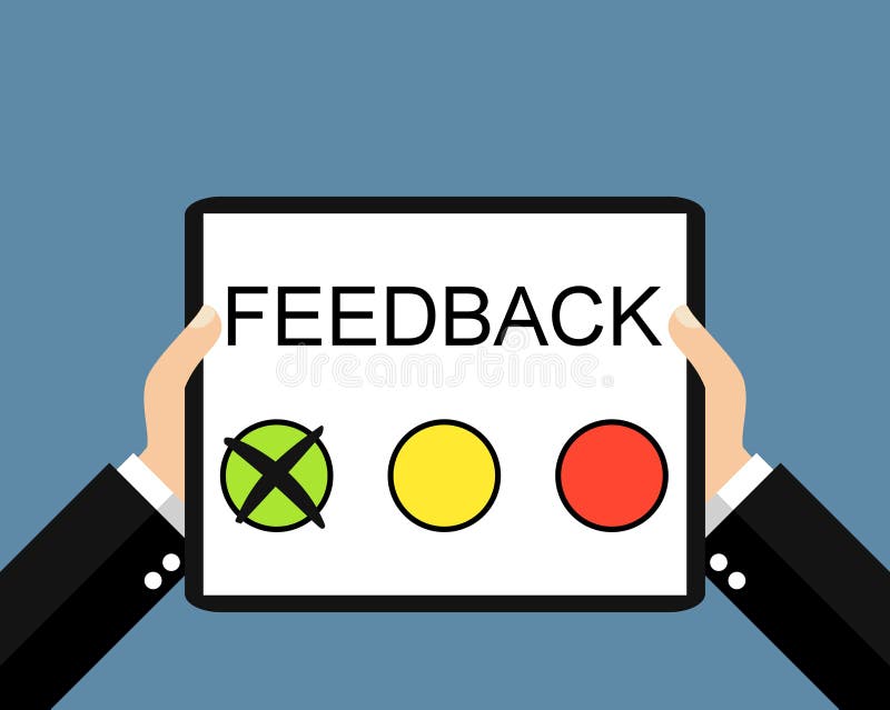 Positive Feedback Online - Flat Design Banner Stock Illustration ...