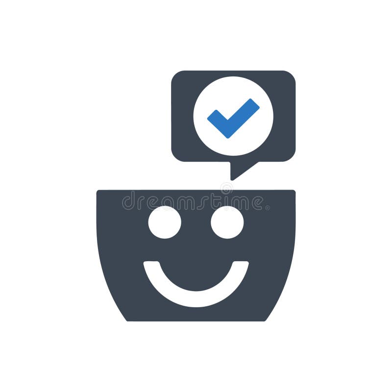 Positive Feedback Smile Icon Stock Vector - Illustration of feedback ...
