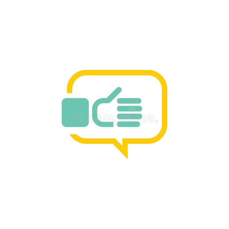 Positive Feedback Vector Logo Design Template Stock Vector ...