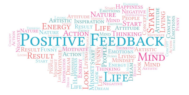 Positive feedback poster stock vector. Illustration of online - 79327196