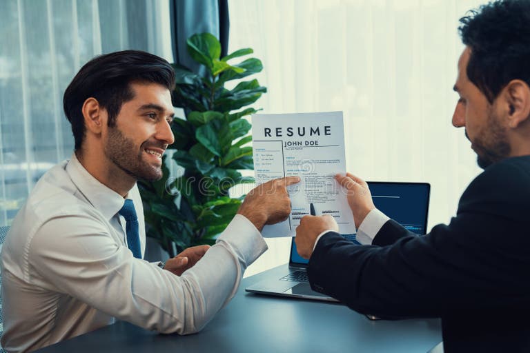 Positive and Friendly Interview with Candidate Feeling Confident ...