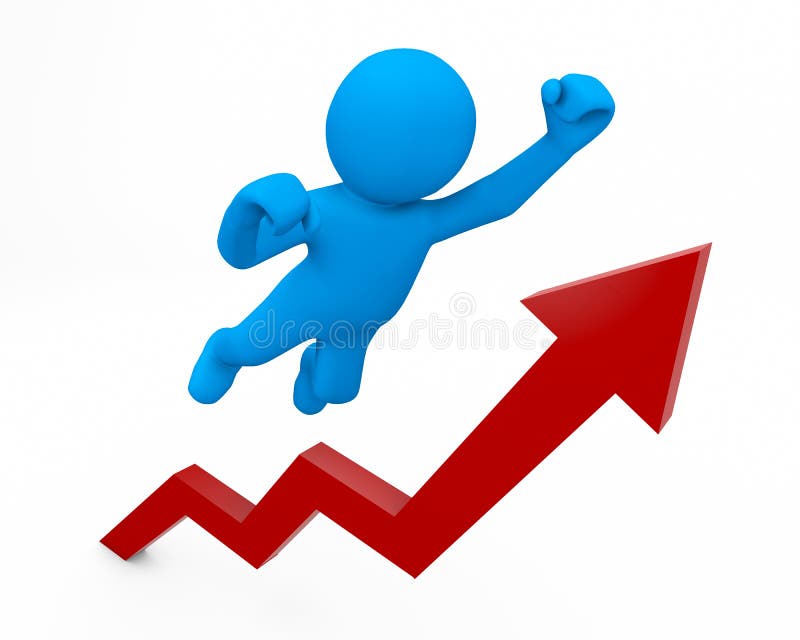 Positive graph stock illustration. Illustration of lovable - 64381881