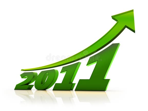Positive green 2011 stock illustration. Illustration of concept - 16771727