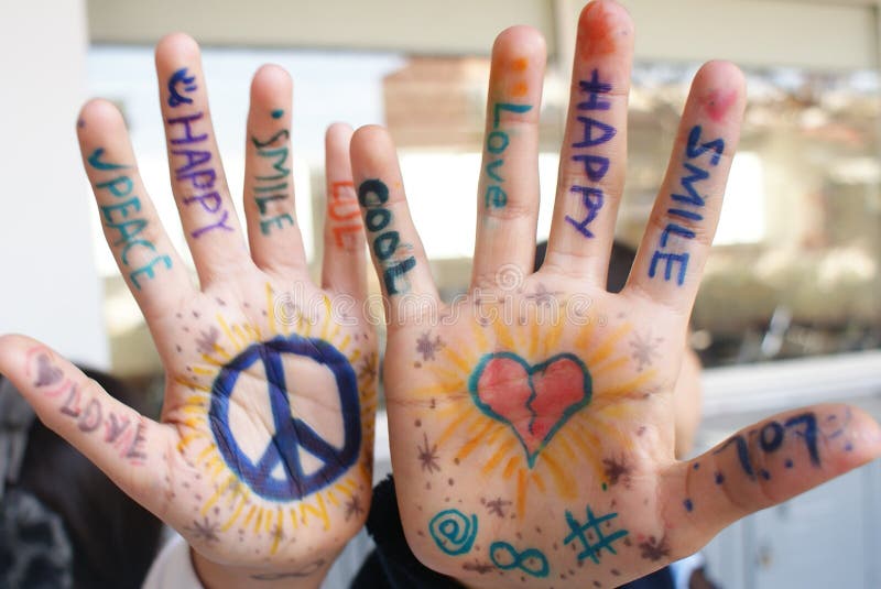 Positive hands stock image. Image of smile, cool, heart - 65151515