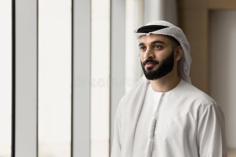 Positive Handsome Arabic Businessman with Beard Looking at Camera Stock ... Positive Handsome Arabic Businessman with Beard Looking at Camera Stock ...