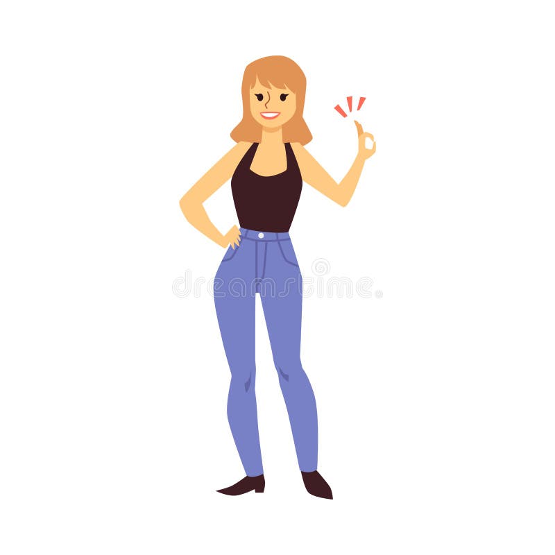 Positive Happy Young Woman Showing Of Ok Gesture Expressing Positive