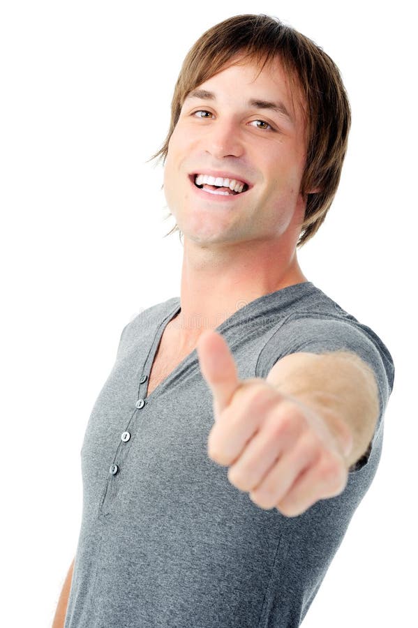 Positive man sign stock photo. Image of handsome, male - 22774552