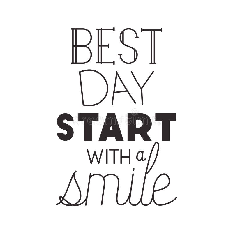 Positive Message with Hand Made Font Stock Vector - Illustration of ...