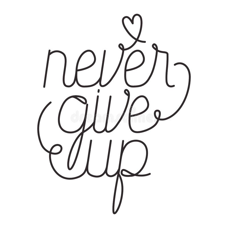 Positive Message with Hand Made Font Stock Vector - Illustration of ...