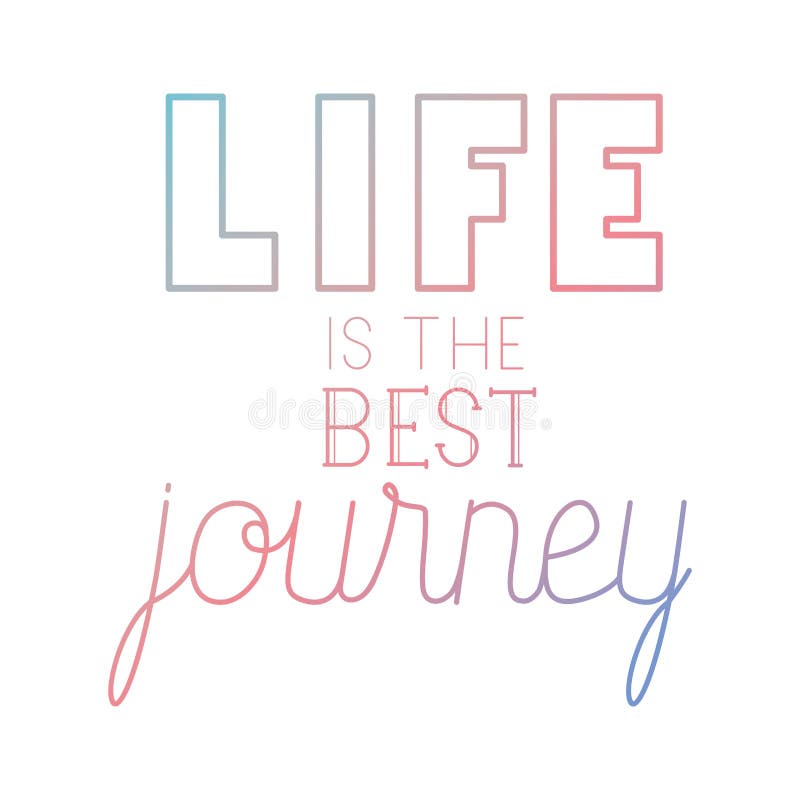 Positive Message with Hand Made Font Stock Vector - Illustration of ...